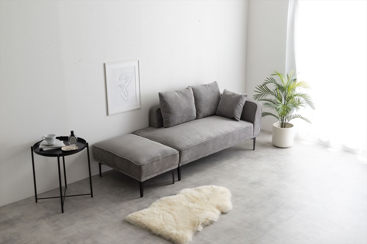 【2点セット】Siena オットマン付き2人掛けカウチソファ | 卸売・ 問屋・仕入れの専門サイト【NETSEA】