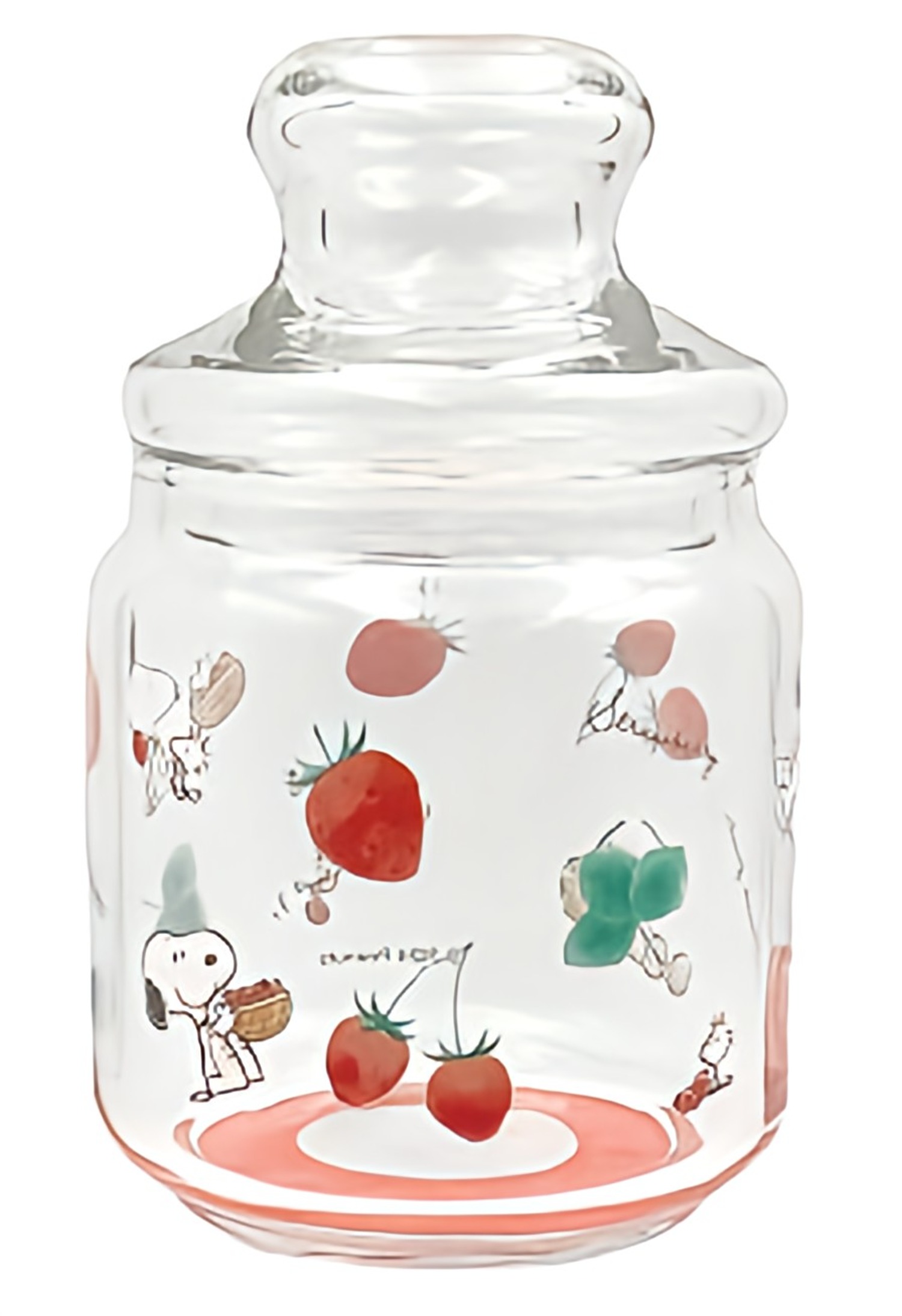 SNOOPY スヌーピー ストロベリー ガラスキャニスター ストロベリー SN SPIK-248 雑貨のFULTAC（フルタック） 問屋・仕入れ・卸・卸売の専門【仕入れならNETSEA】