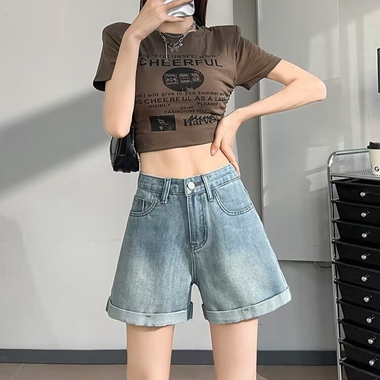 【予約223730】大きいサイズ春夏 韓国 カレッジ風 ファッショントオフ カジュアル デニムパンツ M ~6L | 卸売・ 問屋・仕入れの専門サイト【NETSEA】