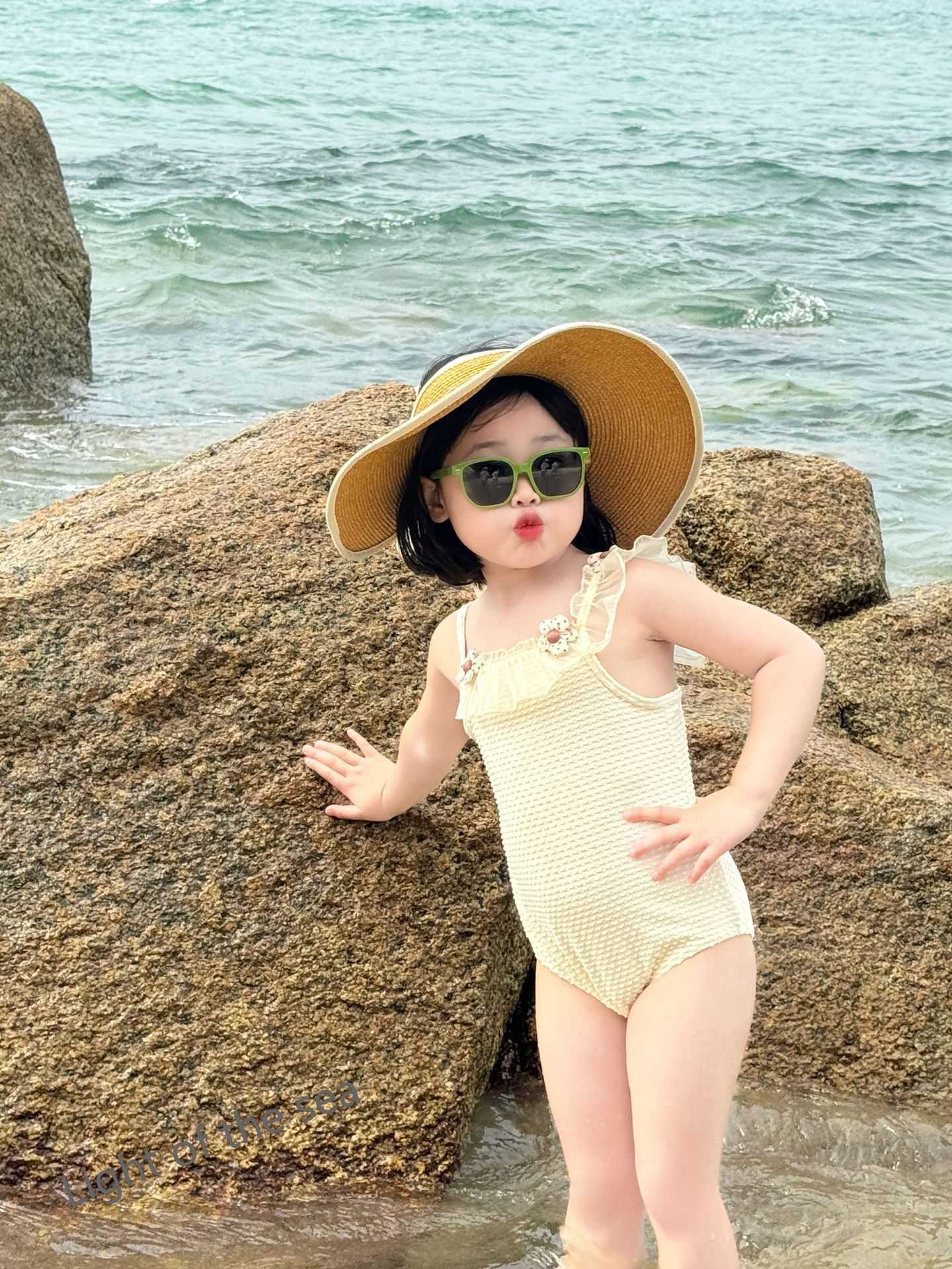 2024夏新作 ベビー服 韓国風 女の子 袖なし 連体水着 水泳服 砂浜 海水着 温泉用 子供用水着 90-140cm 個人事業主 Light of the sea 問屋・仕入れ・卸・卸売の ...