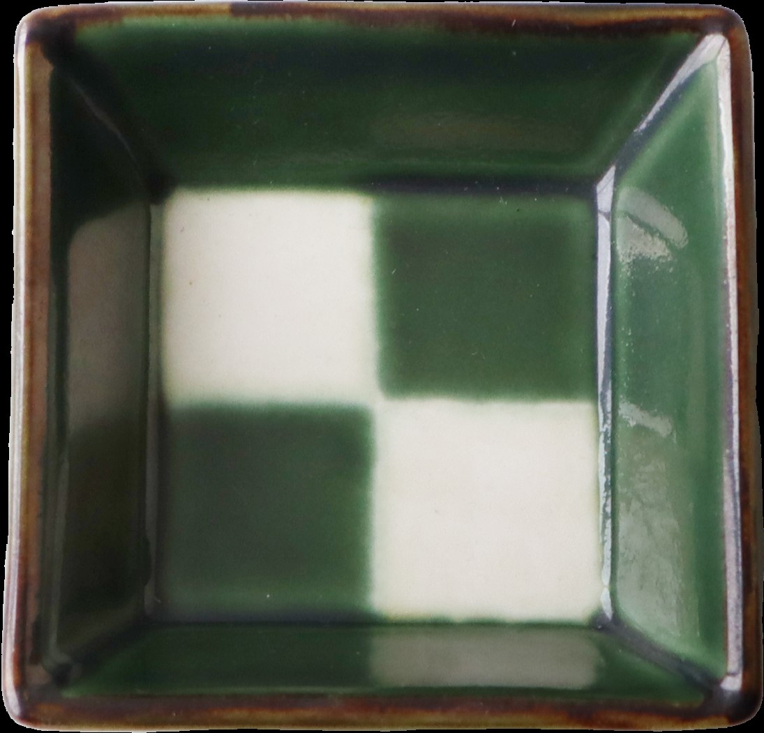 アワサカ 角小付 織部市松 BH-3 雑貨のFULTAC（フルタック） 問屋・仕入れ・卸・卸売の専門【仕入れならNETSEA】