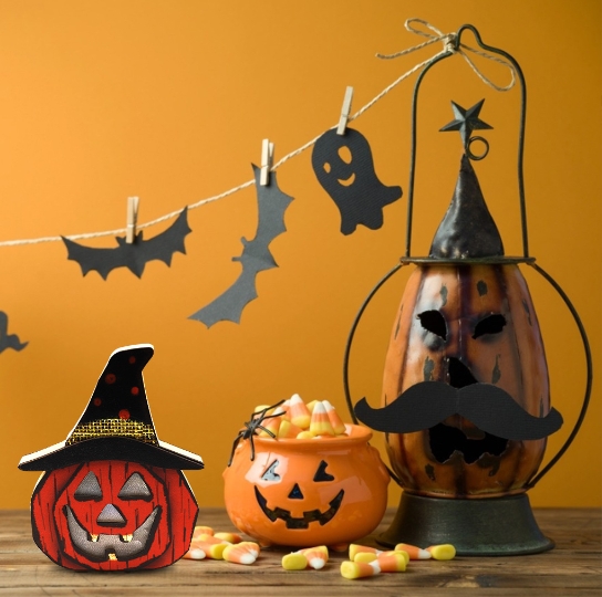 ハロウィーン LED 置物 INS 木質ライト ハロウィン パーティー かぼちゃランプ 撮影用道具 装飾 Y&L 問屋・仕入れ・卸・卸売の専門【仕入れならNETSEA】