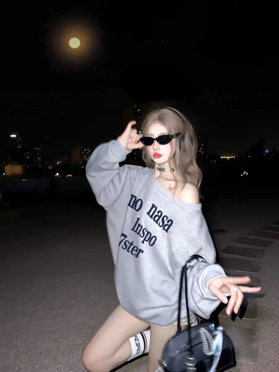 【予約224227】大きいサイズ秋冬新作 韓国風 レディース 長袖 プリント Tシャツ パーカーLL-4L トモニ貿易合同会社 問屋・仕入れ ...