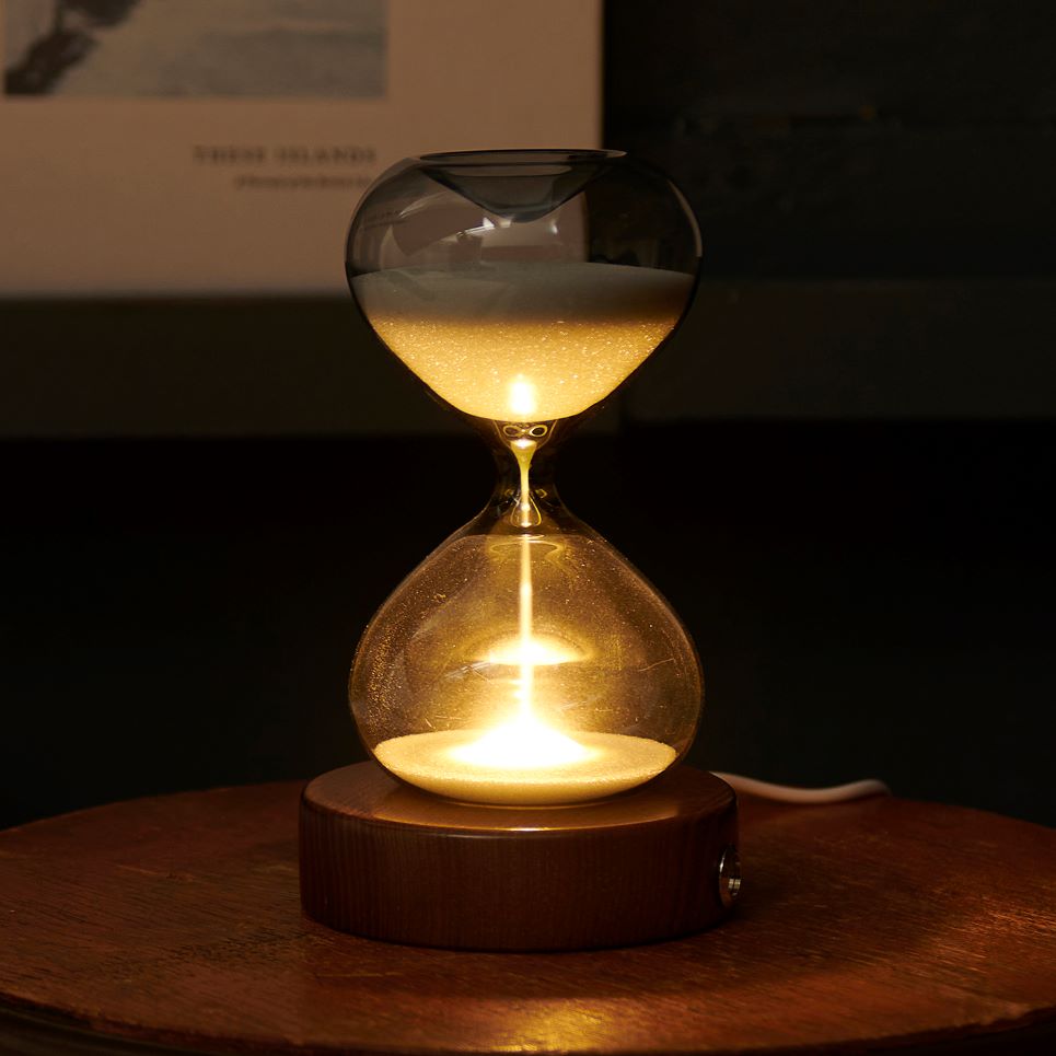 【Fun Science】砂時計 15分計 LEDライト付 グレー | 卸売・ 問屋・仕入れの専門サイト【NETSEA】