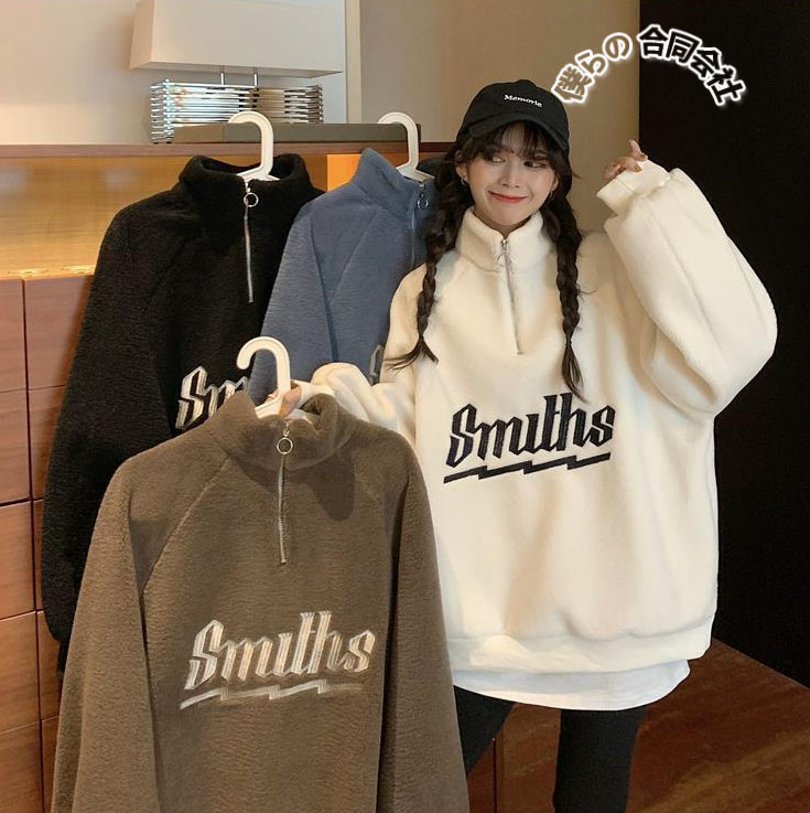 レディース服 秋冬新作 トップス パーカー お出かけ カシミア 裏起毛 M#-XL# 4色展開 | 卸売・ 問屋・仕入れの専門サイト【NETSEA】