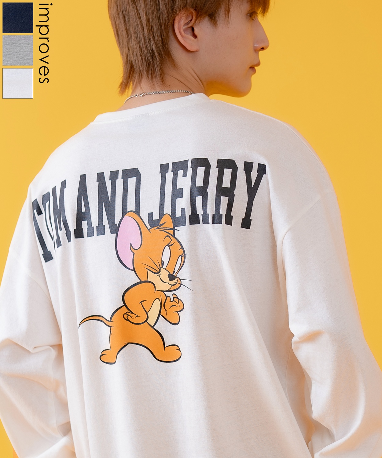 【TOMandJERRY】ジェリープリントBIG長袖Tシャツ | 卸売・ 問屋・仕入れの専門サイト【NETSEA】