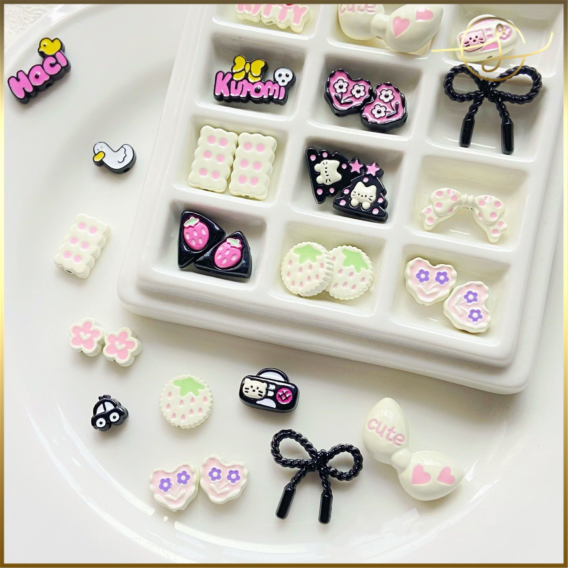 【21種】ビスケット あひる りぼん 苺 合金ビーズ デコパーツ DIYパーツ 手芸 ハンドメイド Charm Link(チャームリンク) | 卸売・ 問屋・仕入れの専門サイト【NETSEA】