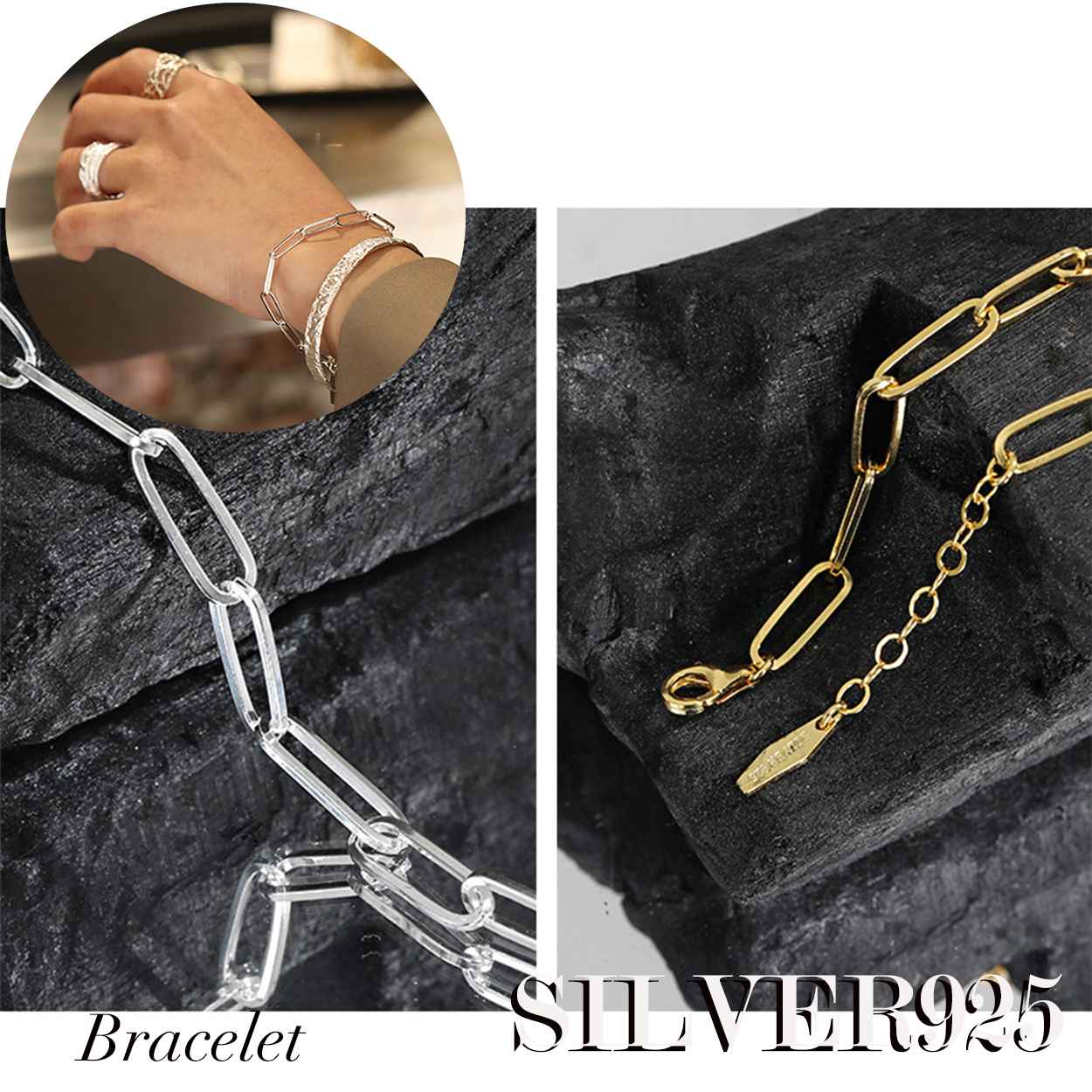 【シルバー925】 ブレスレット バングル 巾着付き シルバー ゴールド プチプラ ユニセックス 対応 DBG-16 | 卸売・ 問屋・仕入れの専門サイト【NETSEA】