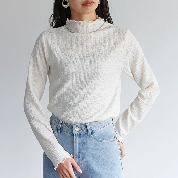 カットシャーリング ボトルネックロンT SS【2025新作】 | 卸売・ 問屋・仕入れの専門サイト【NETSEA】