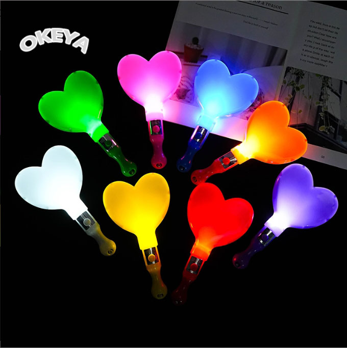 ペンライト コンサート カラーチェンジ キラキラ ハート LED 応援用品 高輝度 応援ライト 三階段調節 | 卸売・ 問屋・仕入れの専門 ...