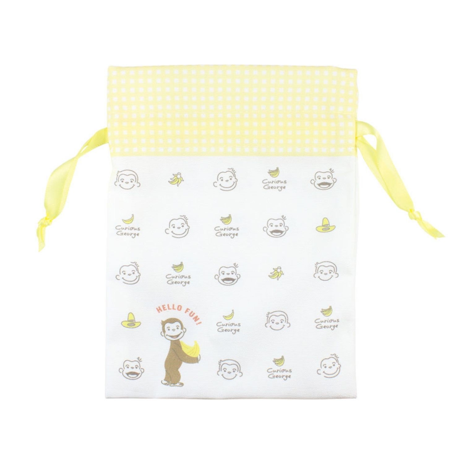 【10月予定】 OG-5530473YE おさるのジョージ 巾着ポーチ イエロー | 卸売・ 問屋・仕入れの専門サイト【NETSEA】