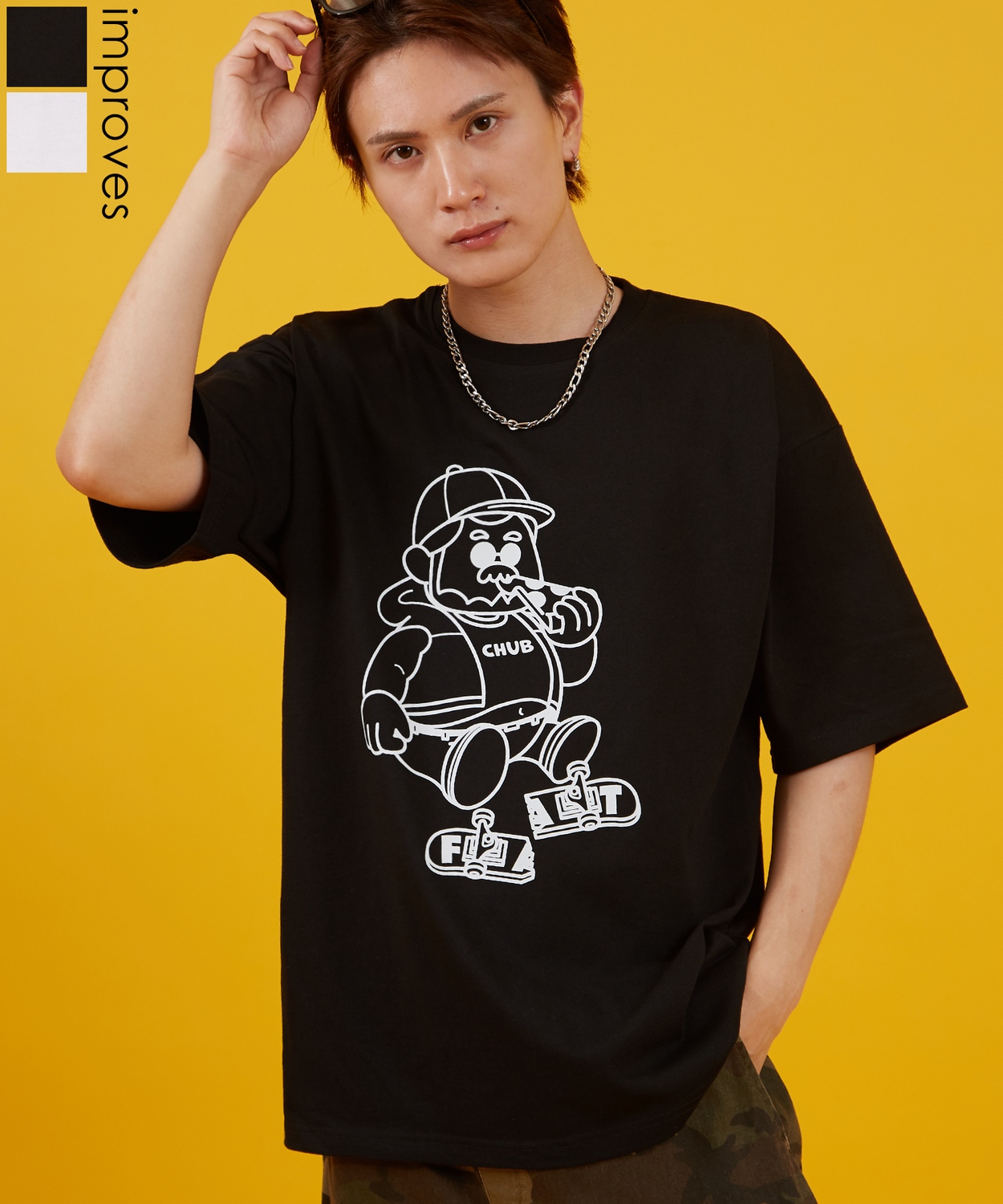 【SIDEWAYSTANCE】ファットマン半袖Tシャツ | 卸売・ 問屋・仕入れの専門サイト【NETSEA】