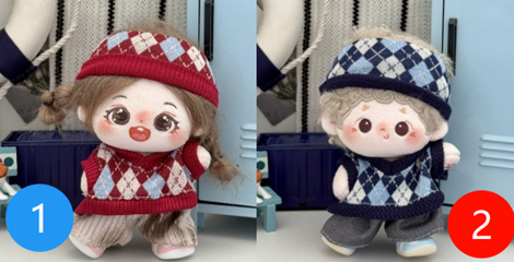 綿人形 チョッキ カットソードールハウス ドール用 着せ替え ミニドール ぬいぐるみ用服 10/15cm 2色 | 卸売・ 問屋・仕入れの専門サイト【NETSEA】