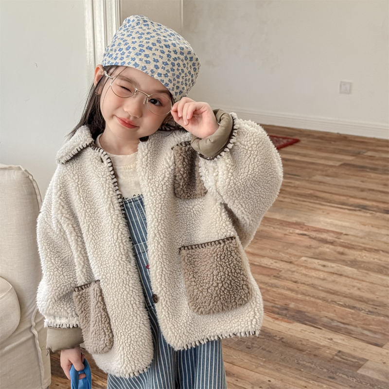 子供服 80~130cm キッズジャケット ボア 起毛ジャンパー 秋FW新作 韓国子供服 | 卸売・ 問屋・仕入れの専門サイト【NETSEA】