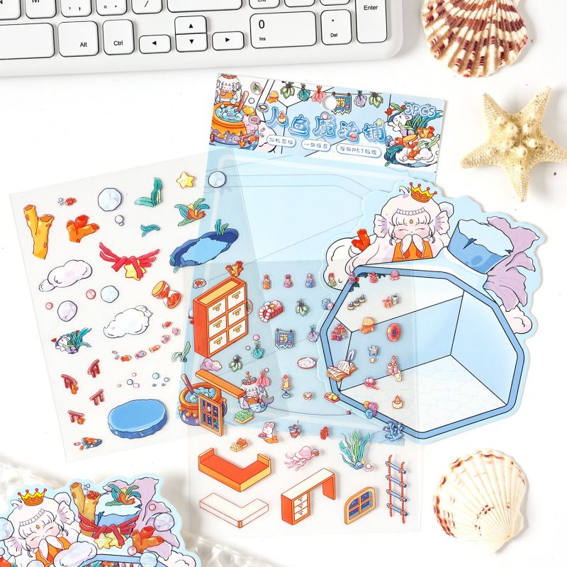 ★3Dミニチュアシーンステッカー 立体ステッカー 粘着シール★ | 卸売・ 問屋・仕入れの専門サイト【NETSEA】