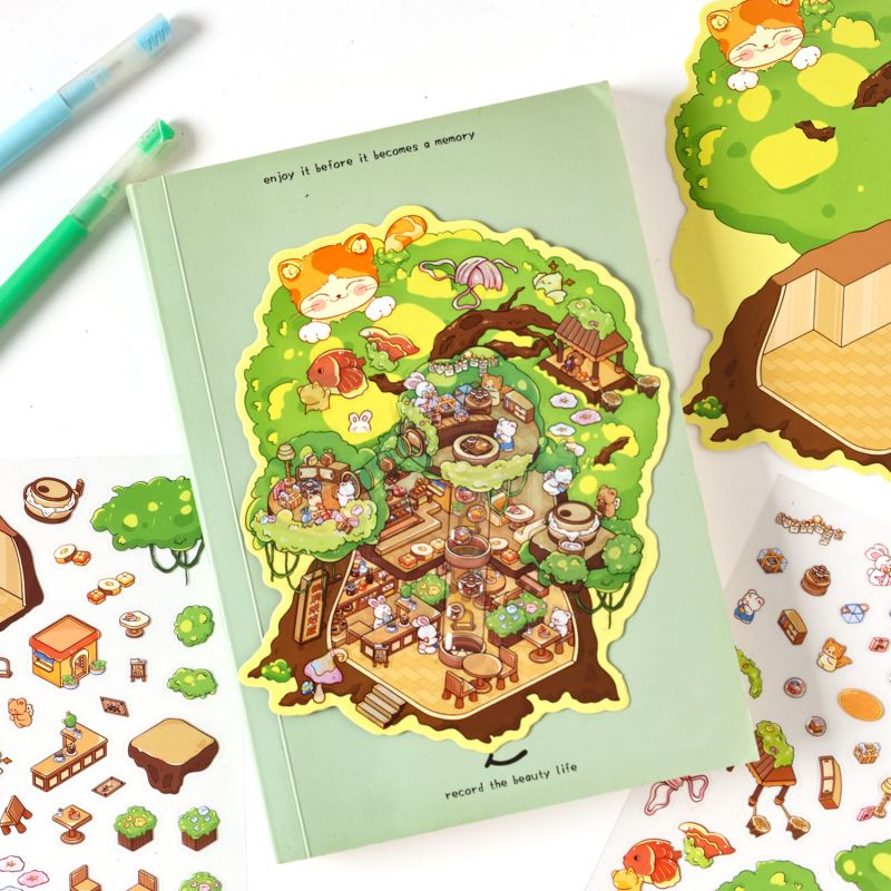 ★3Dミニチュアシーンステッカー 立体ステッカー 粘着シール★ | 卸売・ 問屋・仕入れの専門サイト【NETSEA】