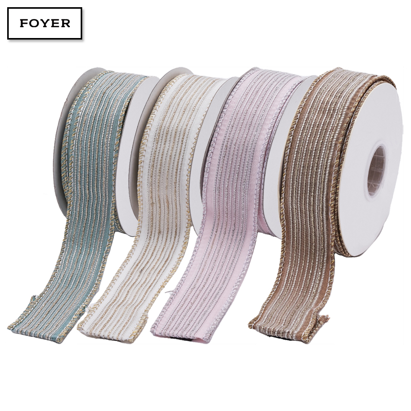 ホワイエ ワイヤー入りリボン GILTTER DORI TRIM DUPION RIBBON | 卸売・ 問屋・仕入れの専門サイト【NETSEA】