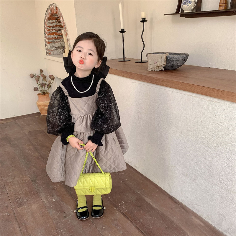 2022年春秋新作★子供服★女の子 韓国風 スウィート パフスリーブ レース セーター★80cm-130cm Lateru_Baby【NETSEA】問屋・卸売・卸・仕入れ専門