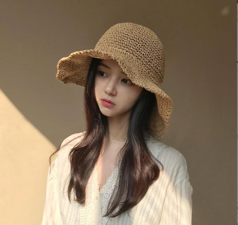 夏女麦わら帽子★薄い漁師の帽子★日焼け止め、日よけ帽★ファッションハット★紫外線対策 TGB株式会社 問屋・仕入れ・卸・卸売の専門【仕入れならNETSEA】