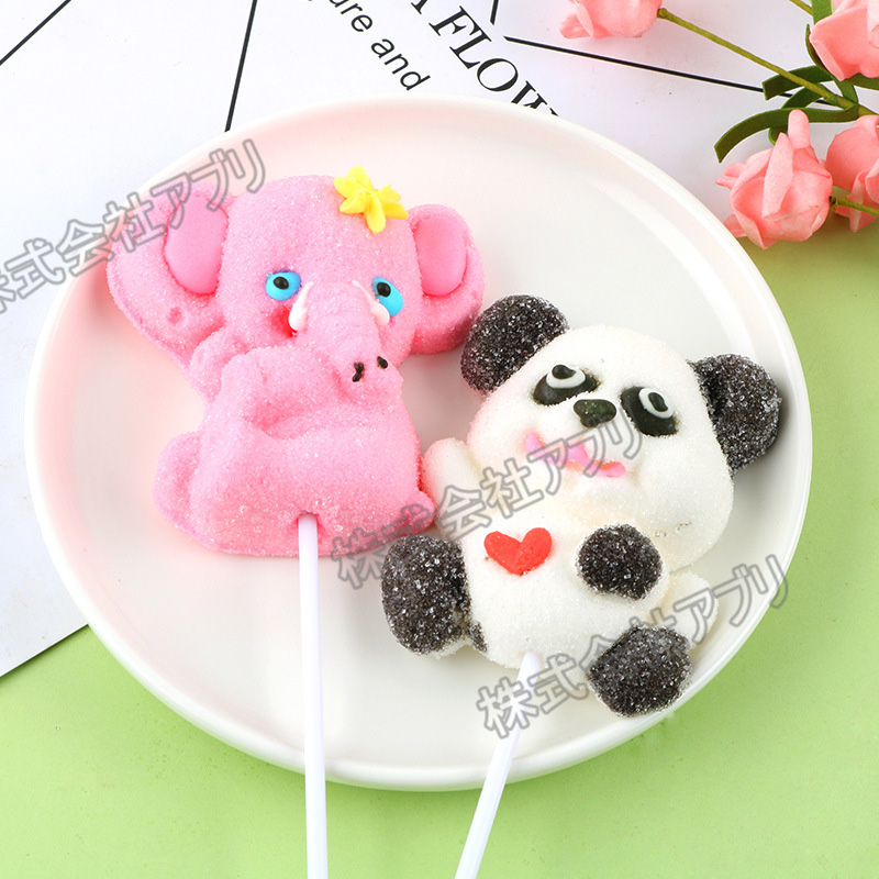 【24本入】マシュマロ ベアマシュマロ 小熊 心型 marshmallow 綿菓子 人気 SNS 飴 韓国 株式会社 アブリ 問屋・仕入れ・卸・卸売の専門【仕入れならNETSEA】