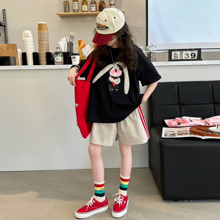 ins夏新作 韓国風子供服 キッズ服 Tシャツ+短パンツ セットアップ 分けて販売 120-170cm LENA | 卸売・ 問屋・仕入れの専門サイト【NETSEA】