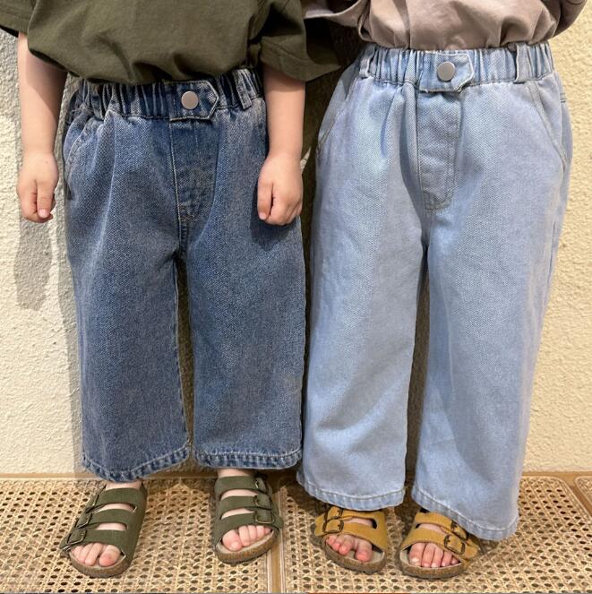 【2023夏新作】ins 韓国風子供服 ベビー服 レートロングジーンズ2色 80-150CM 安泰 合同会社 問屋・仕入れ・卸・卸売の専門【仕入れならNETSEA】