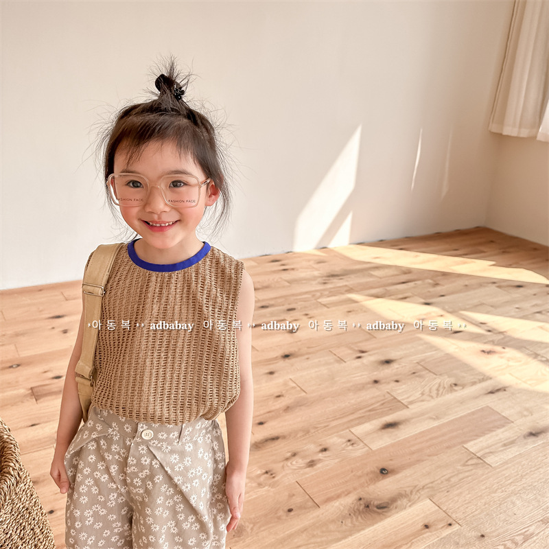 2023 シャツ キッズ トップス ノースリープ 子供服 女の子 おしゃれ シンプル 夏 韓国風 TGB株式会社 | 卸売・ 問屋・仕入れの専門サイト【NETSEA】