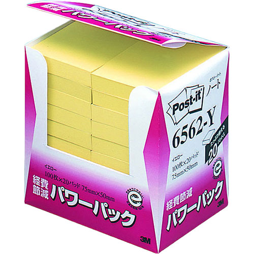 3M Post-it ポストイット 再生紙パワーパック ノート 3M-6562-Y 株式会社 アッシー 問屋・仕入れ・卸・卸売の専門【仕入れならNETSEA】