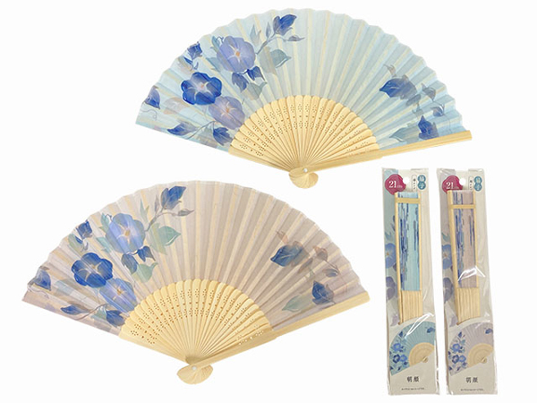 扇子 21cm 朝顔【まとめ買い10点】 株式会社 ヤマニ物産 問屋・仕入れ・卸・卸売の専門【仕入れならNETSEA】