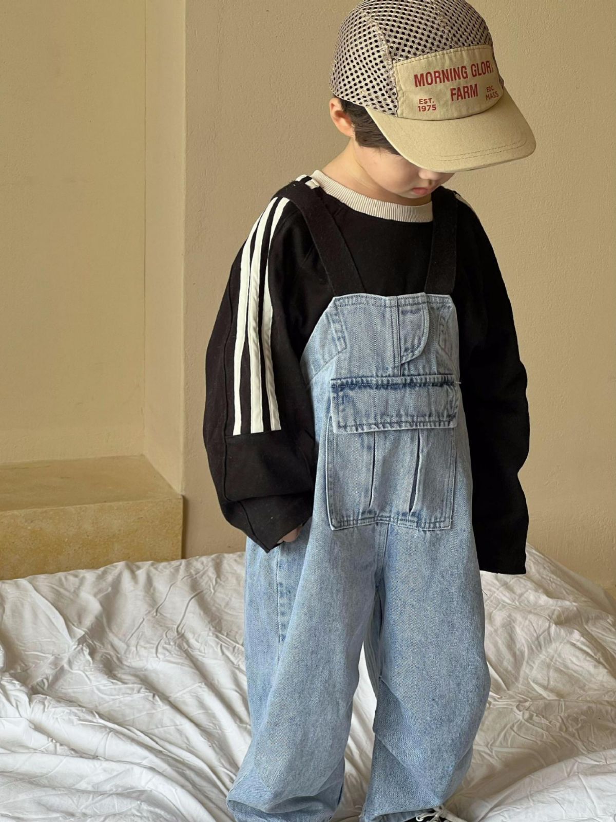 ★Boys★ 子供サロペット ビンテージ 男女兼用ロングパンツ 80~140cm 韓国キッズファッション 株式会社 C2Jジャパン | 卸売・ 問屋・仕入れの専門サイト【NETSEA】