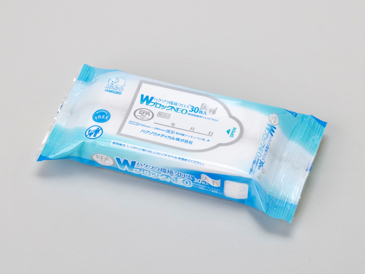 ハクゾウ環境クロスWブロックNEO 30枚入 ハクゾウメディカル 株式会社 問屋・仕入れ・卸・卸売の専門【仕入れならNETSEA】