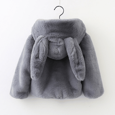 秋冬 男女キッズ 子供服 防寒 ジャケット 兎耳 フード付 エコファーコート フェイクファー 80-150セット 創美ブリッジ 株式会社 問屋・仕入れ・卸・卸売の専門【仕入れならNETSEA】