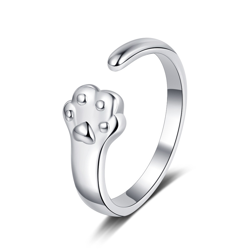 かわいい猫の足 指輪 調整可能 指輪 レディースリング 猫要素アクセサリー MUGI 優品 問屋・仕入れ・卸・卸売の専門【仕入れならNETSEA】