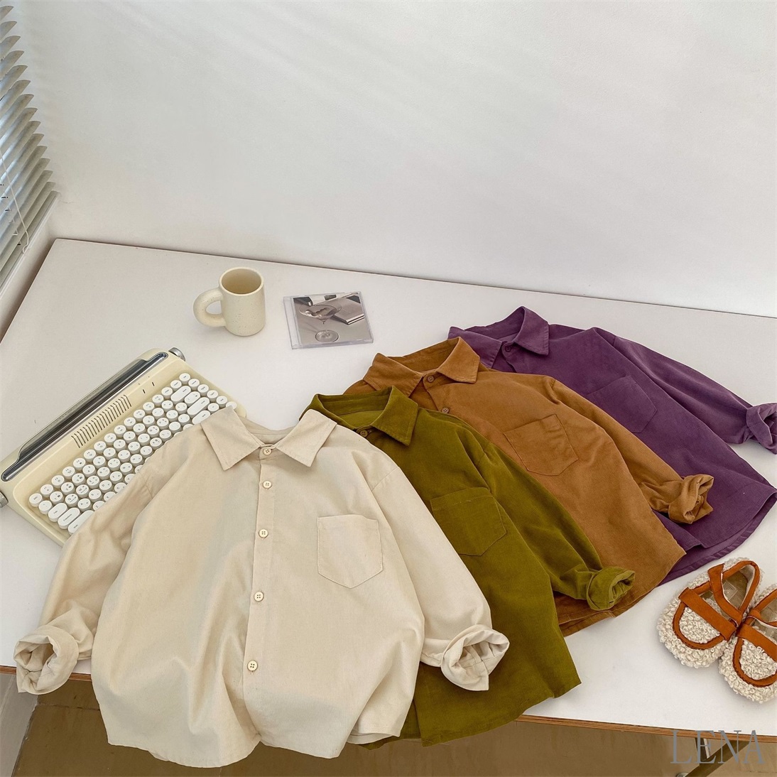 2023秋新作 韓国風子供服 キッズ服 トップス 長袖 シャツ 4色 90-150cm LENA 問屋・仕入れ・卸・卸売の専門【仕入れならNETSEA】