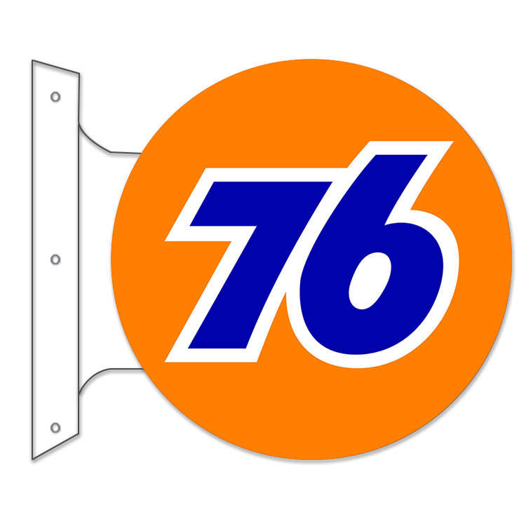 76 ラウンド フランジ サイン 看板 メタル ブリキ 垂直 壁面 店舗 アドバタイジング L．Cエンタープライズ 問屋・仕入れ・卸・卸売の専門【仕入れならNETSEA】