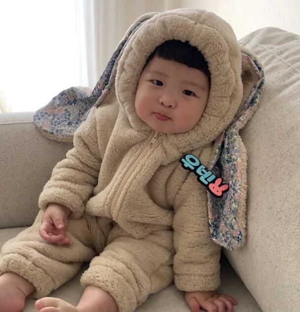 2023秋新品 子供服 キッズ服 裏起毛ロンパース 耳カバーオール 73-100cm 2色 株式会社伊林集団 | 卸売・ 問屋・仕入れの専門サイト【NETSEA】