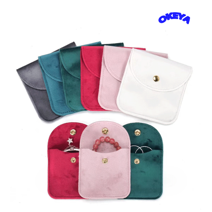 巾着袋 ミニバッグ ジュエリーケース ジュエリーポチ ジュエリー収納 8*8cm/10*10cm 6色展開 個人事業主 OKEYA 問屋・仕入れ・卸・卸売の専門【仕入れならNETSEA】
