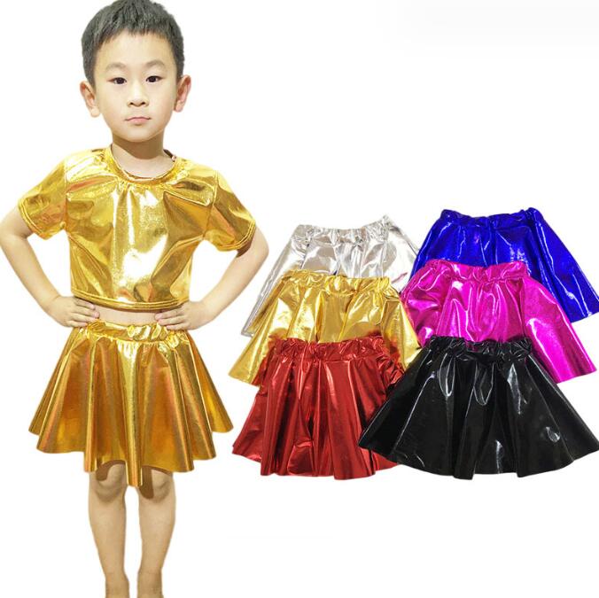親子ダンスウェア 男女子供 ヒップホップ PUスカートレーザー ゆったり ストリートダンスウェア CONFOR 問屋・仕入れ・卸・卸売の専門【仕入れならNETSEA】