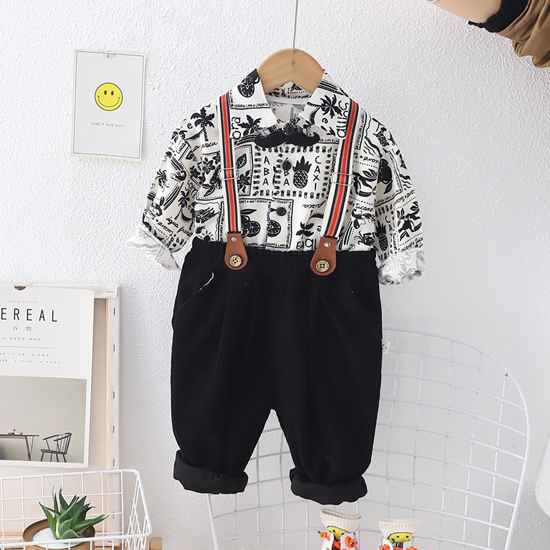 2024新作 春服 子供服 男の子 セットアップ 2点セット シャツ オーバーオール 韓国風 80-120cm | 卸売・ 問屋・仕入れの専門サイト【NETSEA】