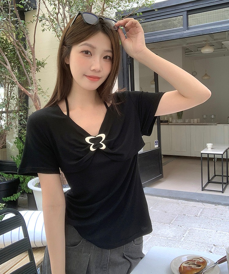 【大きいサイズL-4XL】【春夏新作】ファッショントップス♪アンズ/ブラック2色展開 | 卸売・ 問屋・仕入れの専門サイト【NETSEA】