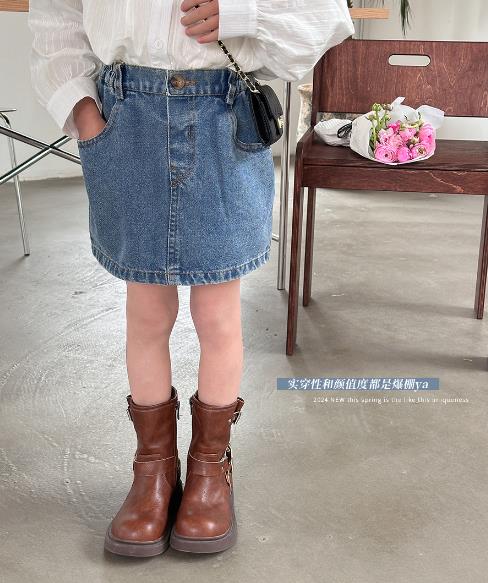 2024春新品★子供服 ボトムス デニムスカート 90-150cm Sun Flower 問屋・仕入れ・卸・卸売の専門【仕入れならNETSEA】
