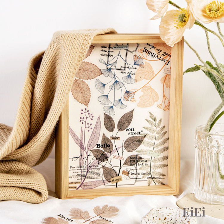 クリアシール ラージサイズ 大きめ 海外 コラージュ 素材 透明 葉っぱ sztz-20-089 | 卸売・ 問屋・仕入れの専門サイト【NETSEA】