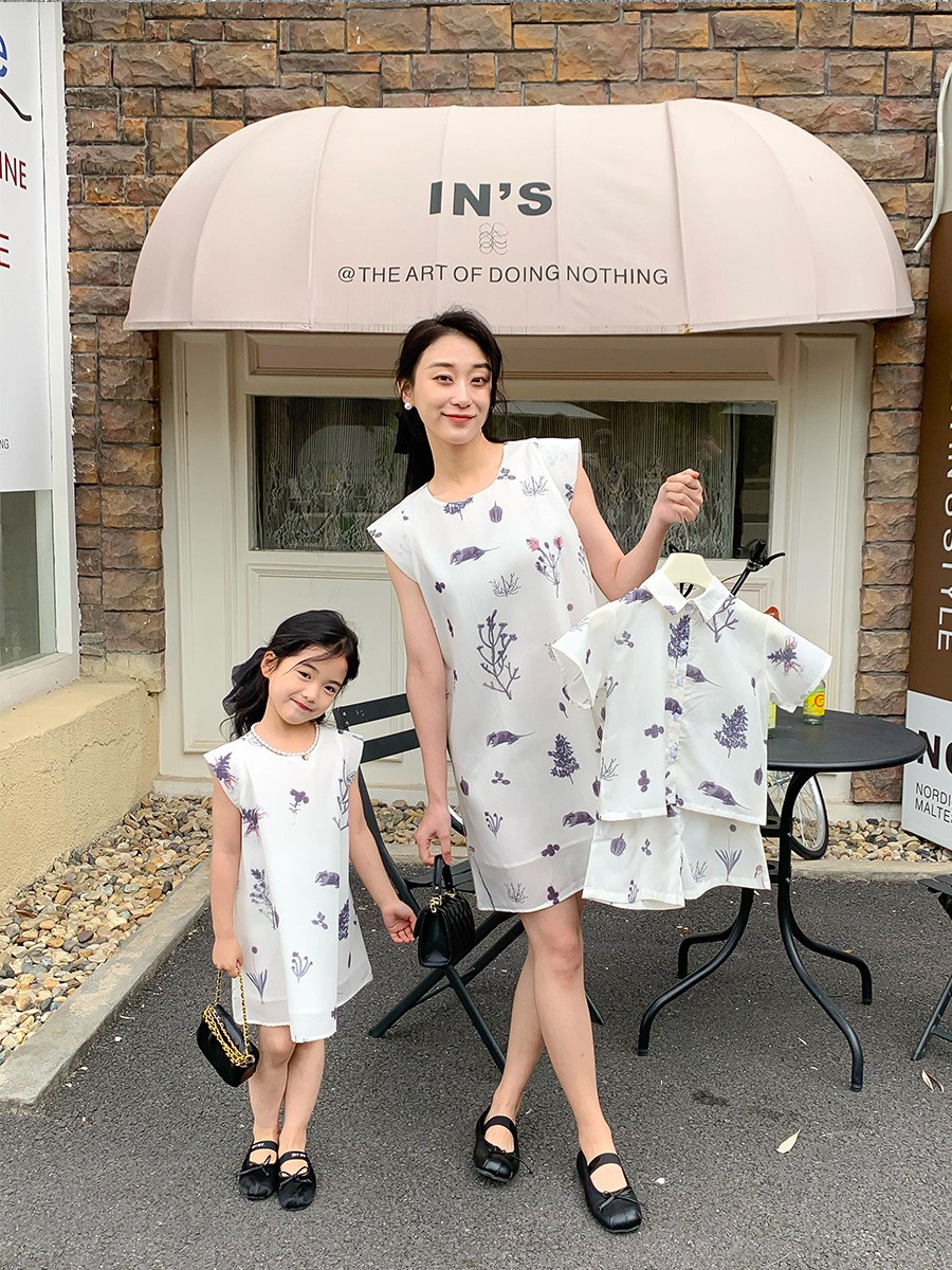 2024新作 韓国子供服 親子 女の子ワンピース 90-140cm 個人事業主 Light of the sea 問屋・仕入れ・卸・卸売の専門【仕入れならNETSEA】