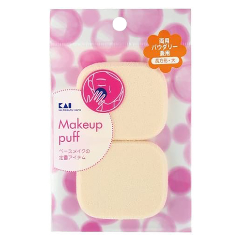 HL0358ファンデーションパフ 2P 長方形 大 中央物産 株式会社 問屋・仕入れ・卸・卸売の専門【仕入れならNETSEA】