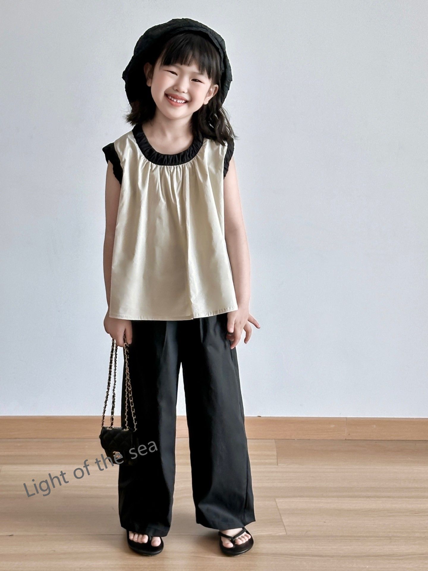 2024夏新作ベビー服韓国風子供服女の子 袖なし トップス+ズボン 分けて販売 100cm-150cm 個人事業主 Light of the sea 問屋・仕入れ・卸・卸売の専門【仕入れなら ...