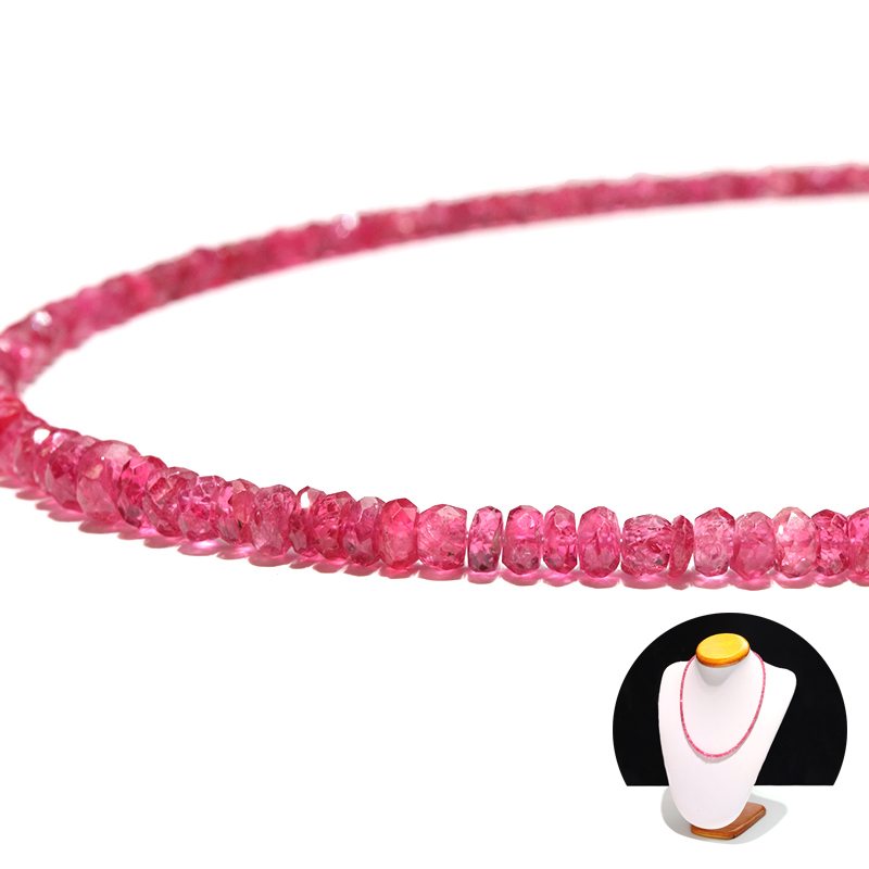 【現品限り】ネックレス レッドスピネル＜ミャンマー産＞ ソロバンカット 約2〜3mm 天然石卸売 ストーンクラブ | 卸売・ 問屋・仕入れの専門サイト【NETSEA】