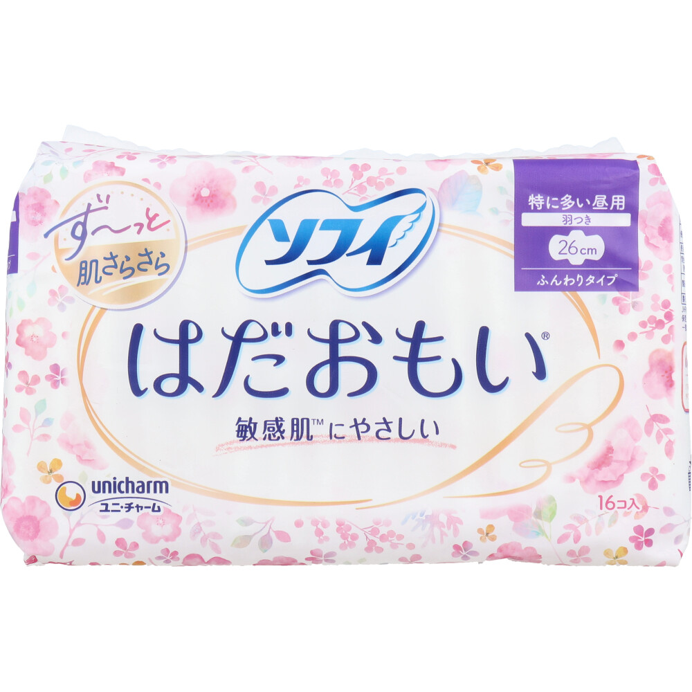 ソフィ はだおもい 特に多い昼用 羽つき ふんわりタイプ 26cm 16個入 Drop-カネイシ(株) -顧客直送専門- 問屋・仕入れ・卸・卸売の専門【仕入れならNETSEA】