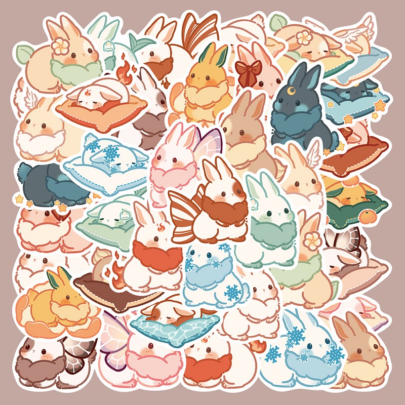 40枚/セット かわいい うさぎのステッカー うさぎ雑貨 防水 手帳用シール うさぎラベル ウサギのモチーフ 三友商事 有限会社 問屋・仕入れ・卸・卸売の専門【仕入れならNETSEA】