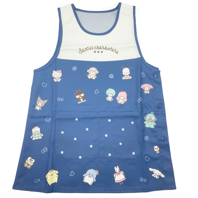 サンリオキャラクターズ エプロン 大寸 転写切替 3L～4L キャラMIX ネイビー 888165 有限会社 アルファ 問屋・仕入れ・卸・卸売の専門【仕入れならNETSEA】