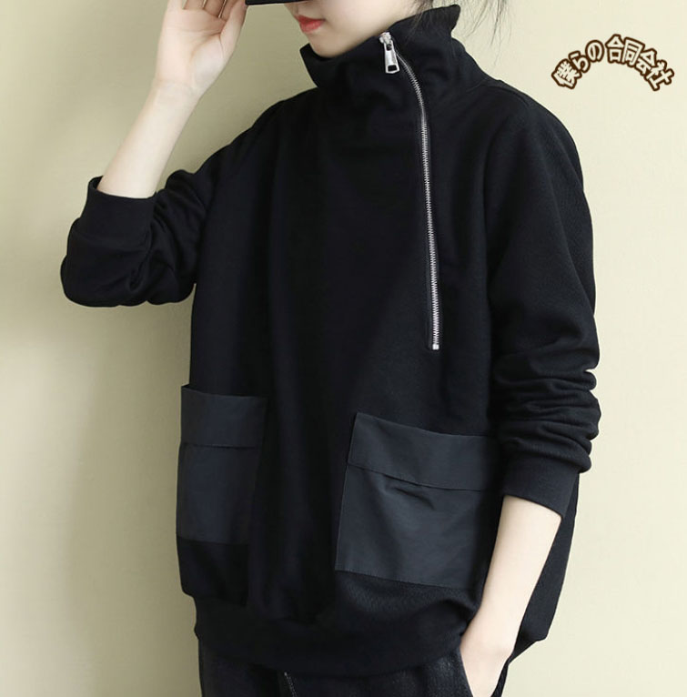 2024年春秋新作 レディース服 トップス レトロ パーカー ハイネック カジュアル L#-4XL# | 卸売・ 問屋・仕入れの専門サイト【NETSEA】